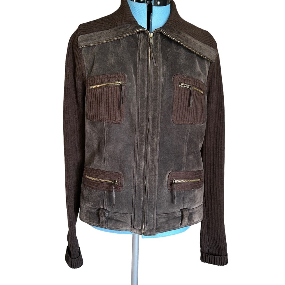 Tehama Nancy Haley Chocolate Brown Suede Sweater Shac… - Gem